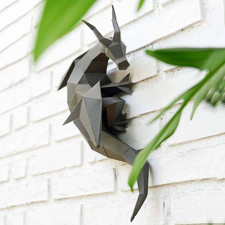 Dragon 3D PaperCraft Origami Wall Art – Arkansas Museum of Fine Arts Store